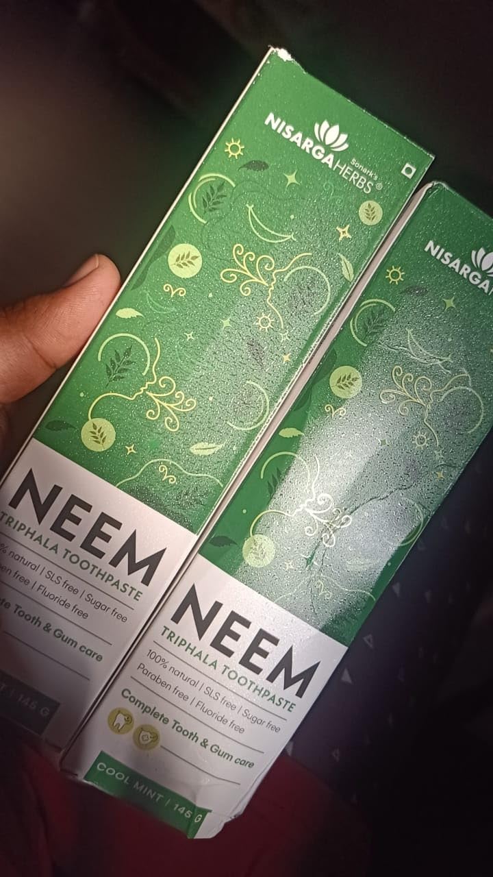 Buy SONARK'S NISARGAHERBS Neem Triphala Toothpaste, Sensitivity Relief ...