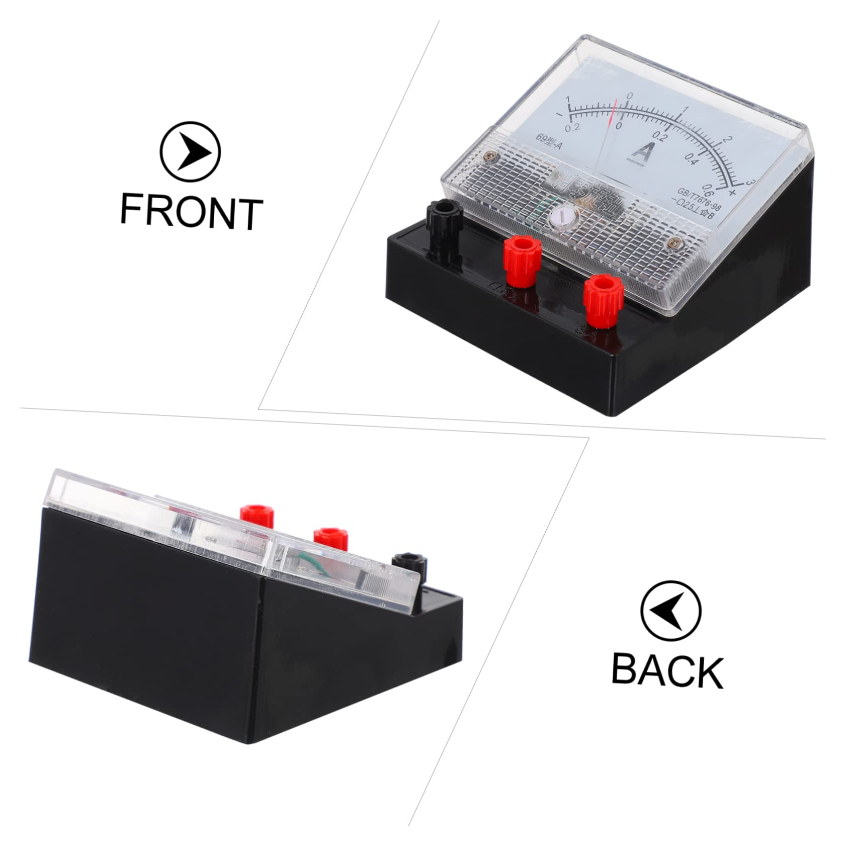 Physics Ammeter GLEAVI Analog Ammeter DC Zero Center - Physics ...