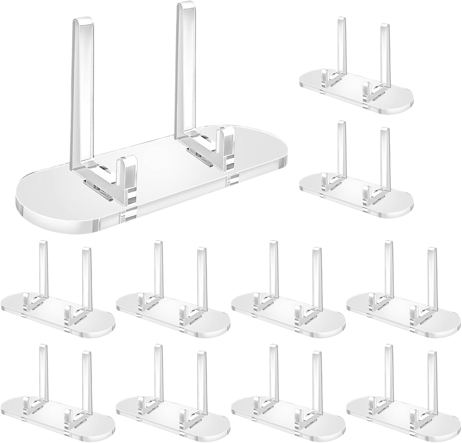 Amazon.com: XPAPOV 10 Pack Trading Card Display Stand, Clear Acrylic ...