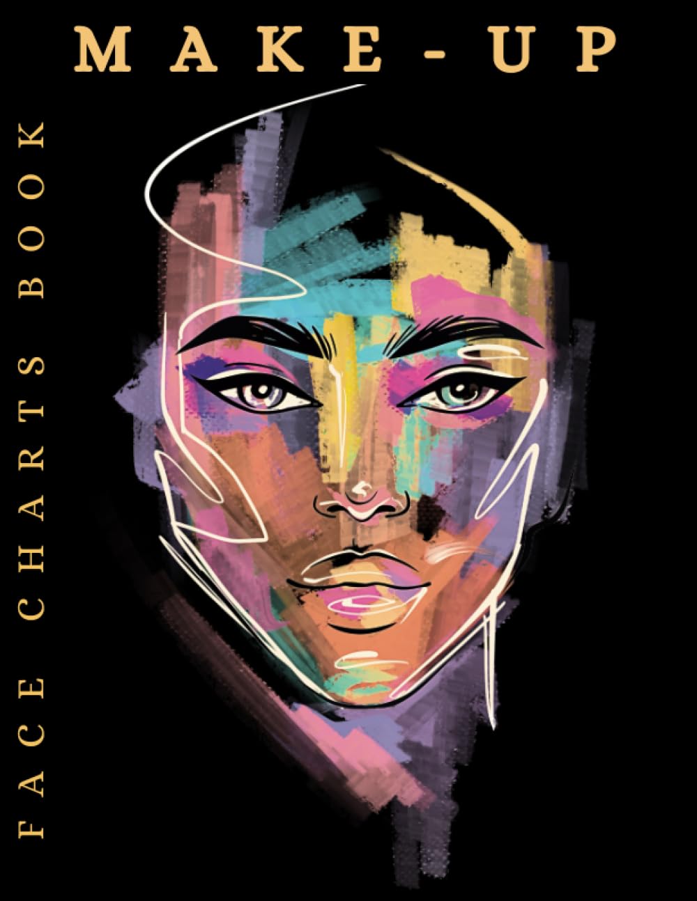 Amazon.com: Makeup Face Charts Book: Makeup face charts practice book ...