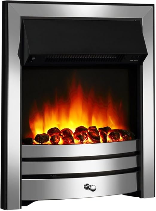 Endeavour Fires Roxby Inset Electric Fire Chrome Trim and Fret, 220 ...
