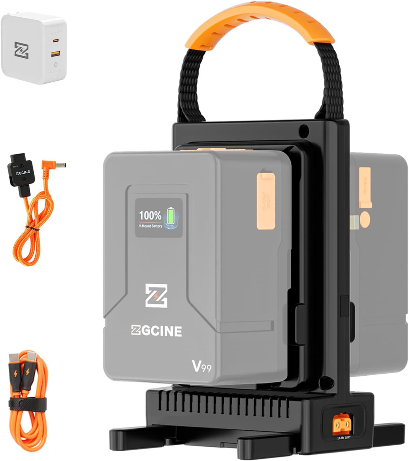 Amazon.com: Dual Channel V-Mount/V Lock Battery Charger Compatible with ...