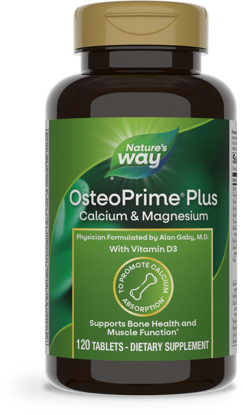 Amazon.com: Nature's Way OsteoPrime PLUS Calcium & Magnesium, Supports ...