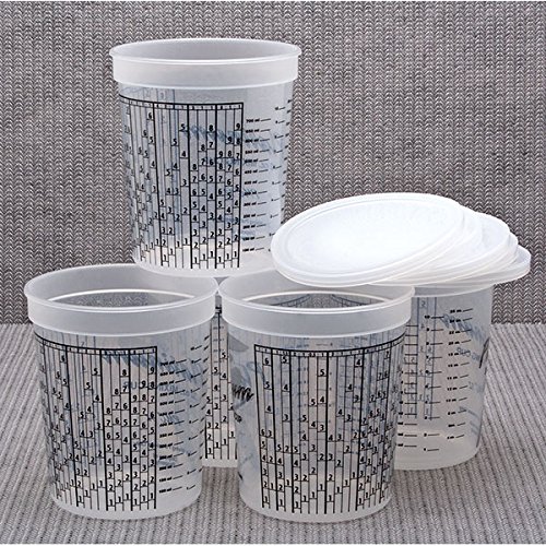 Amazon.com: Eastwood Universal Reuseble Mixing Cups with Measuring ...