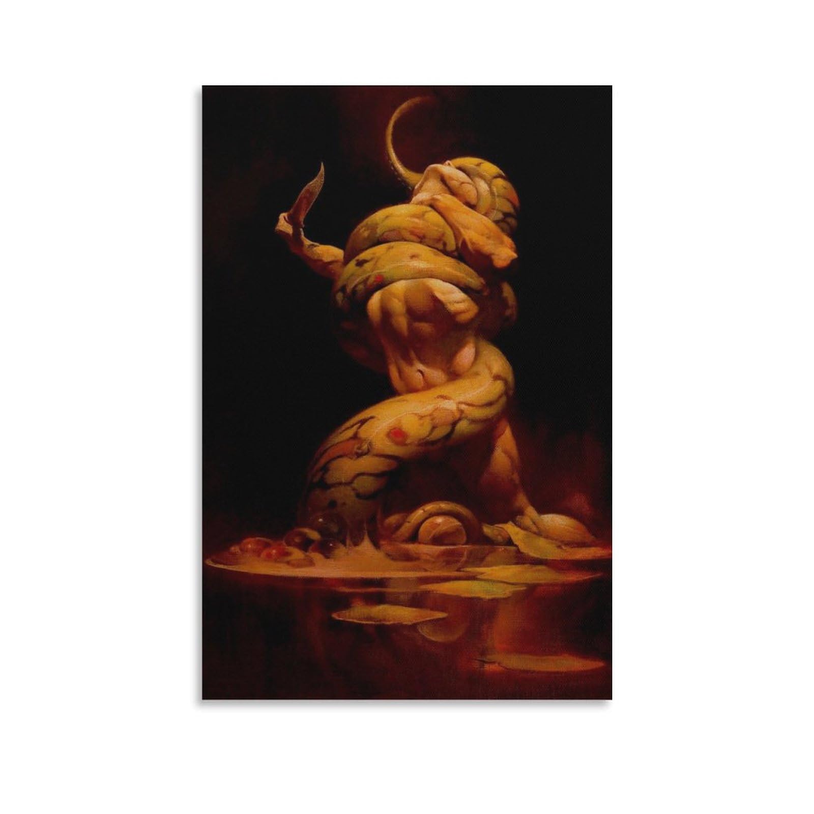 Amazon.com: Frank Frazetta Posters Art Prints《Serpent》Fantasy Art ...