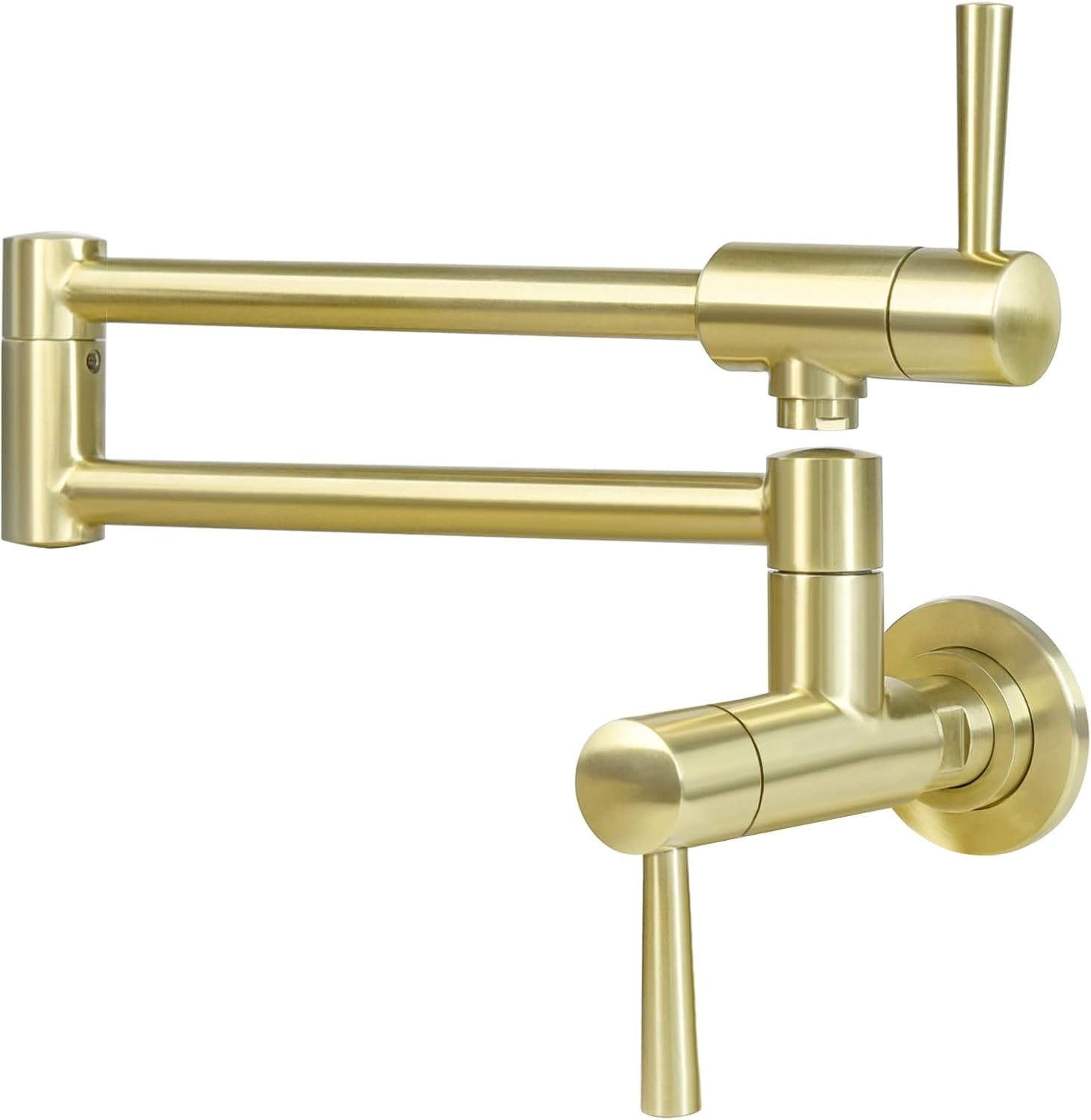 MSTJRY Gold Pot Filler Faucet Wall Mount Commercial Kitchen Faucets ...