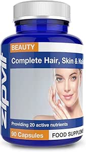 Amazon.com: Zipvit Complete Hair, Skin and Nails Supplement | 90 ...
