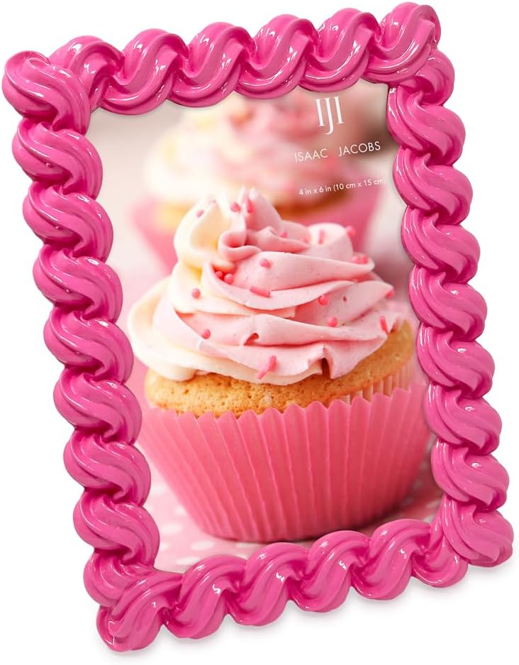 Amazon.com - Isaac Jacobs 4x6 Dark Pink Glossy Frosting Rectangle ...