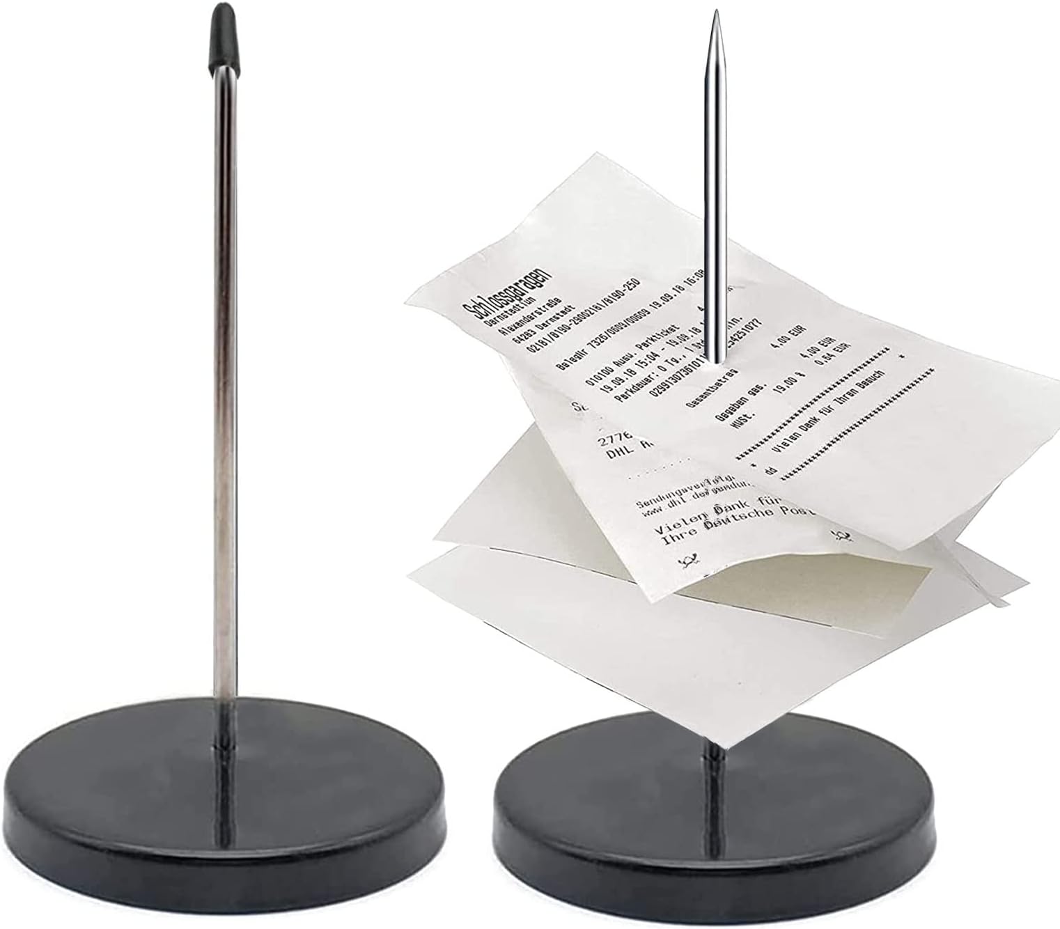 QWORK Zettelspießer Memo Halter, Zettelhalter Bon Aufspießer für Zettel ...