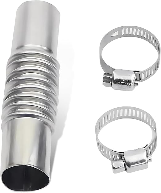 Amazon.com: Zikefest Car Exhaust Pipe Connector Kit, Stainless Steel ...
