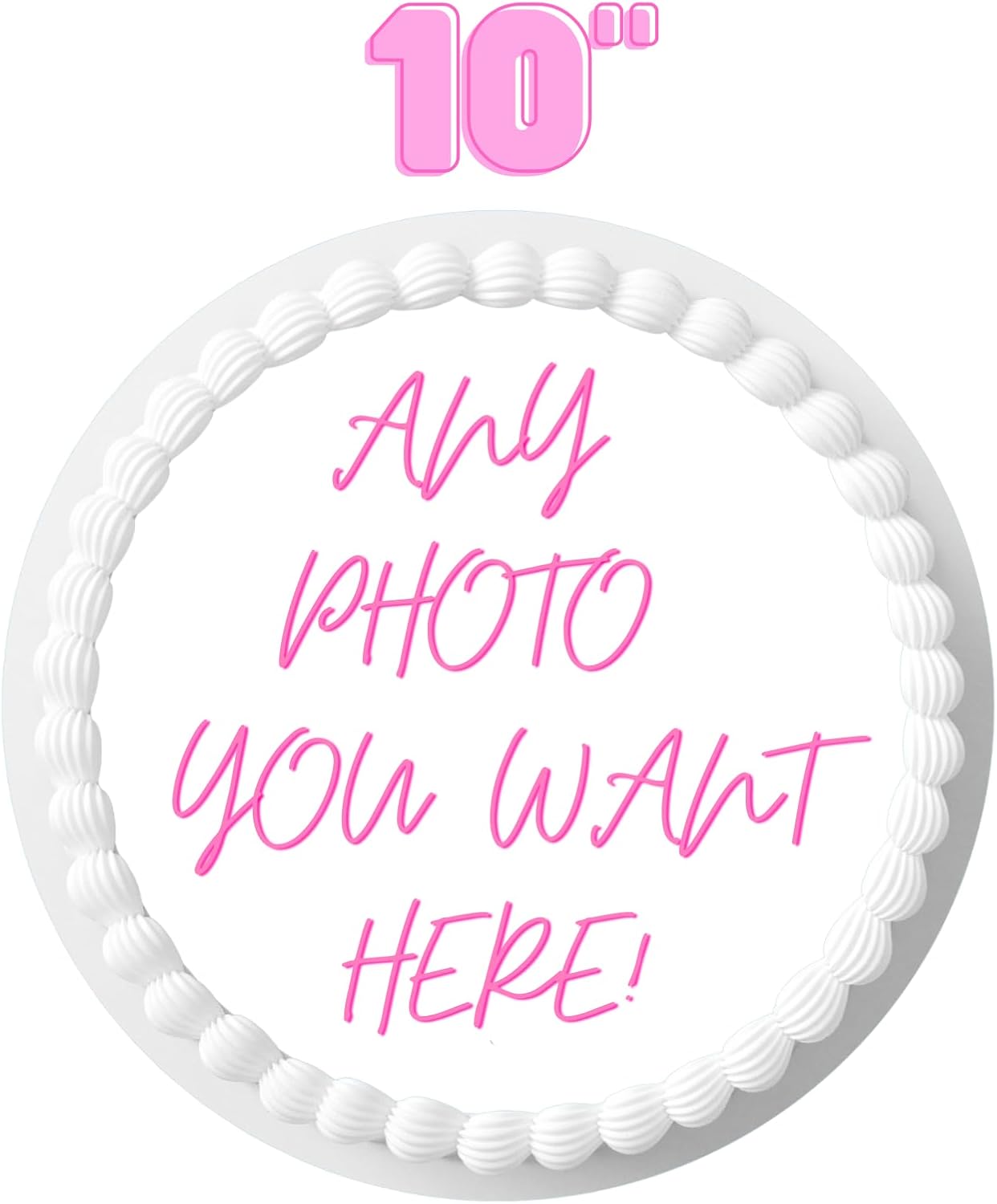 Amazon.com: Custom Cake Topper Edible Personalized PRE CUT Your Own ...