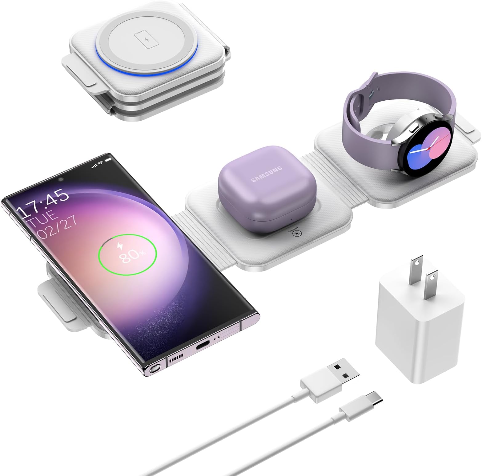 Amazon.com: Samsung Official 2020 9W Convertible Wireless Fast Charging ...