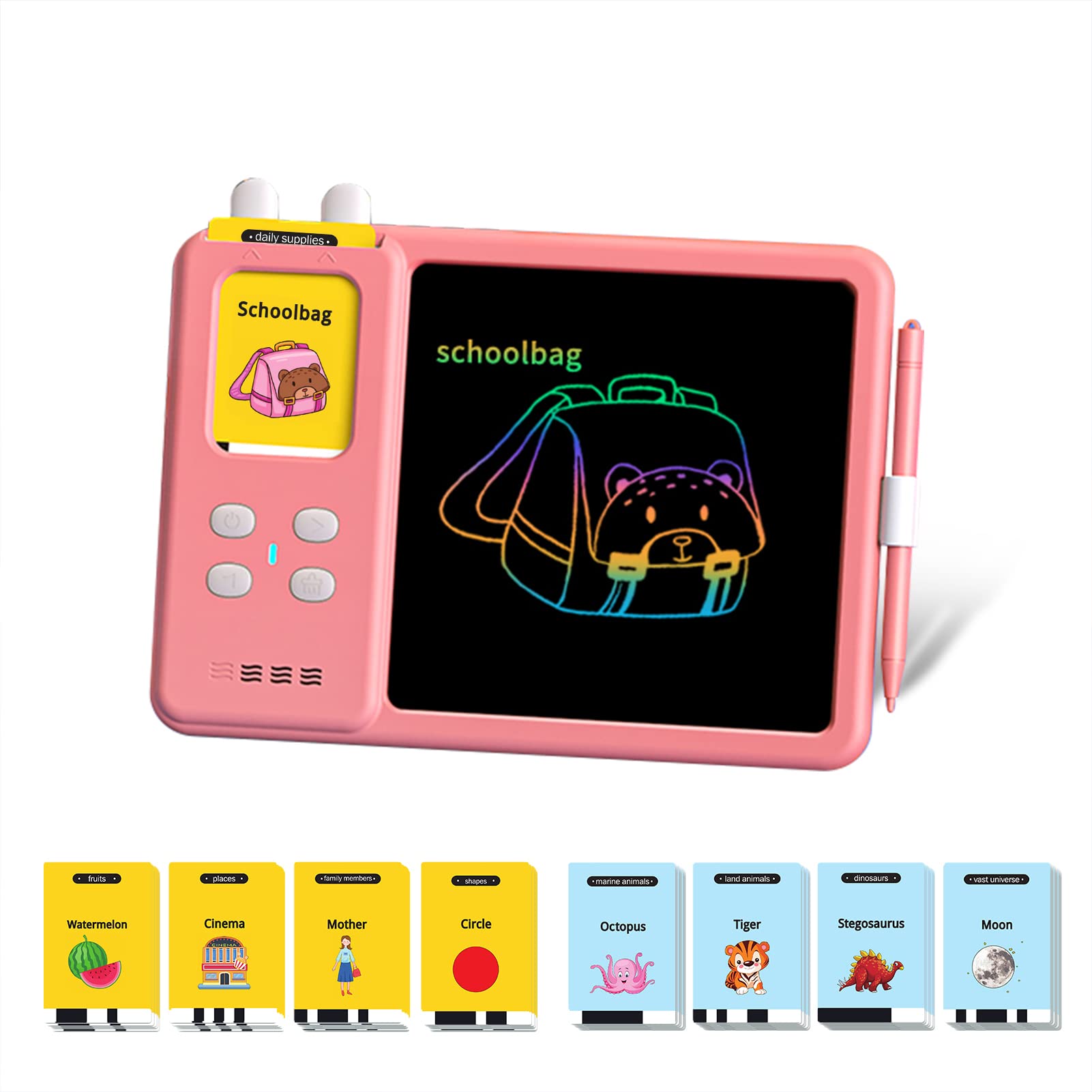 Buy Electronic whiteboard,XINYIFU Talking Flash Cards Writing 2 in 1 ...