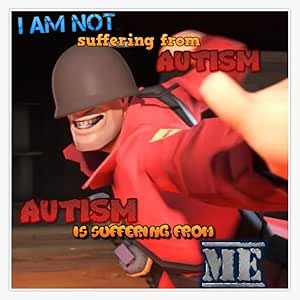 Amazon.com - Tf2 Autism Soldier Sticker Vinyl Decal Bumper Sticker 5"