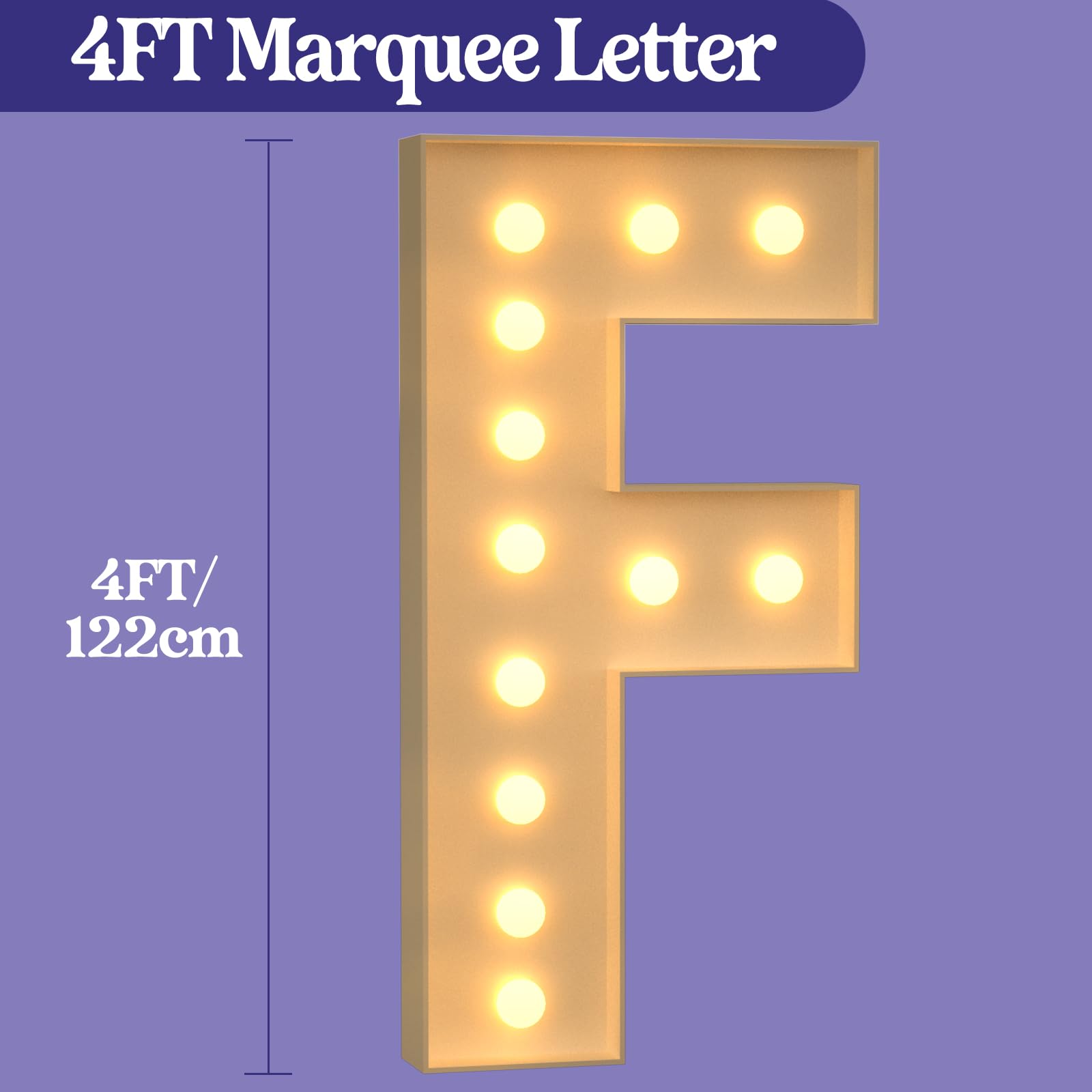 Snapklik.com : Marquee Light Up Letters, 4FT Marquee Letters, Large ...