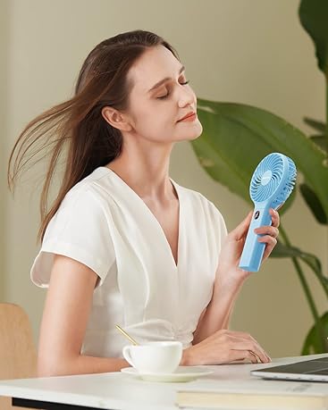 Amazon.com: SWEETFULL Handheld Fan,5000mAh Portable Fan Mini fan Small ...