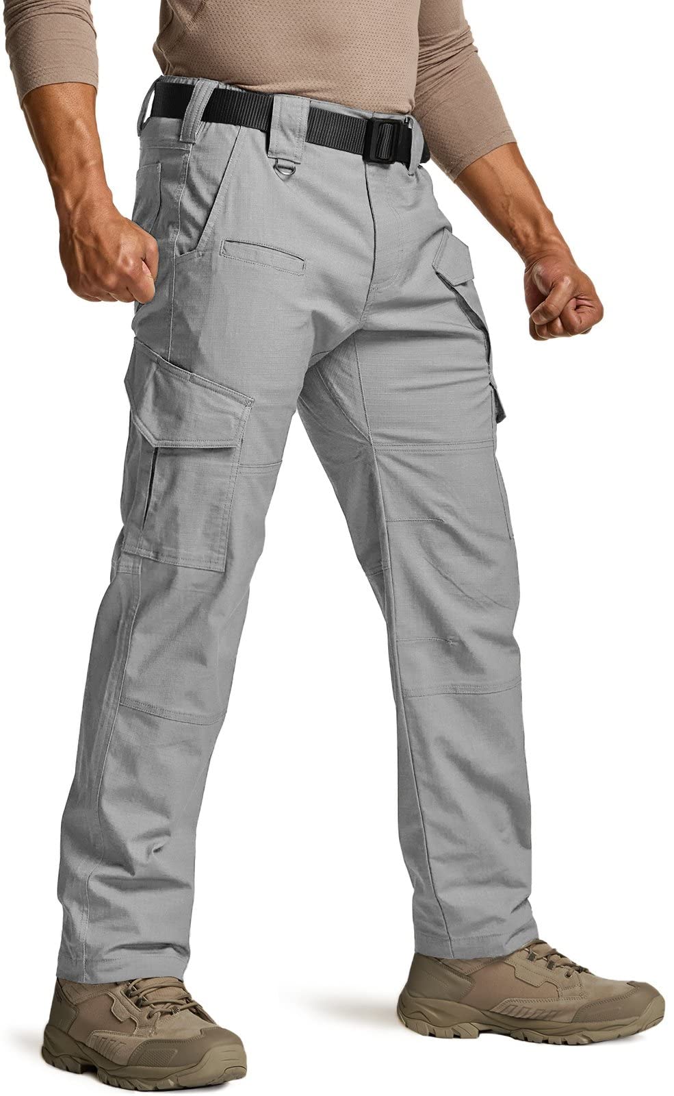 Snapklik.com : Mens Flex Ripstop Tactical Pants, Water Resistant ...