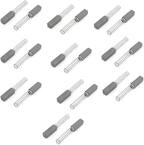 10 Pairs 12mm x 4mm x 4mm Spring Loaded Carbon Brushes for Electric ...