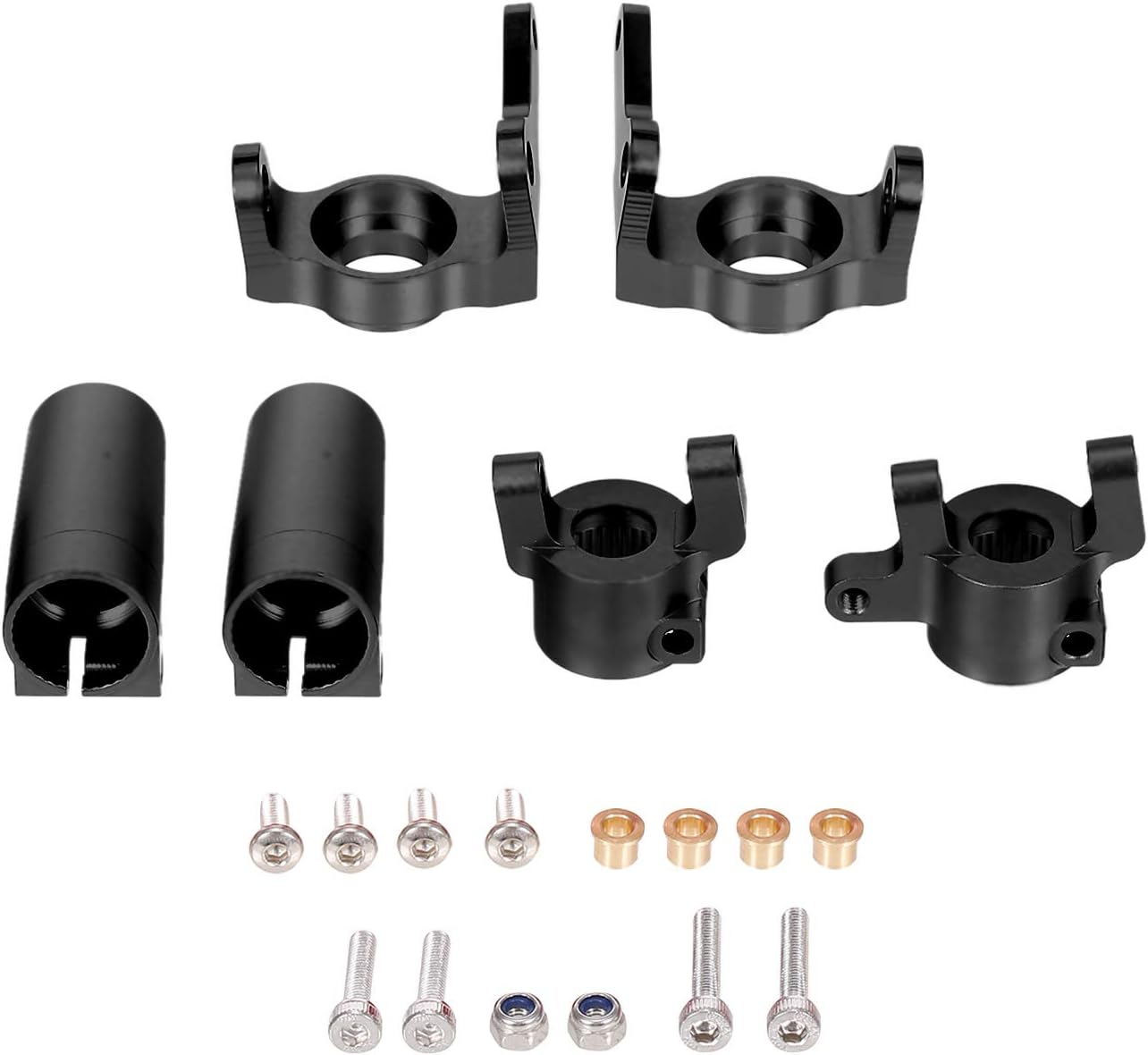 Amazon.com: GoolRC Metal Front Steering Knuckles C Hub Carrier Rear ...