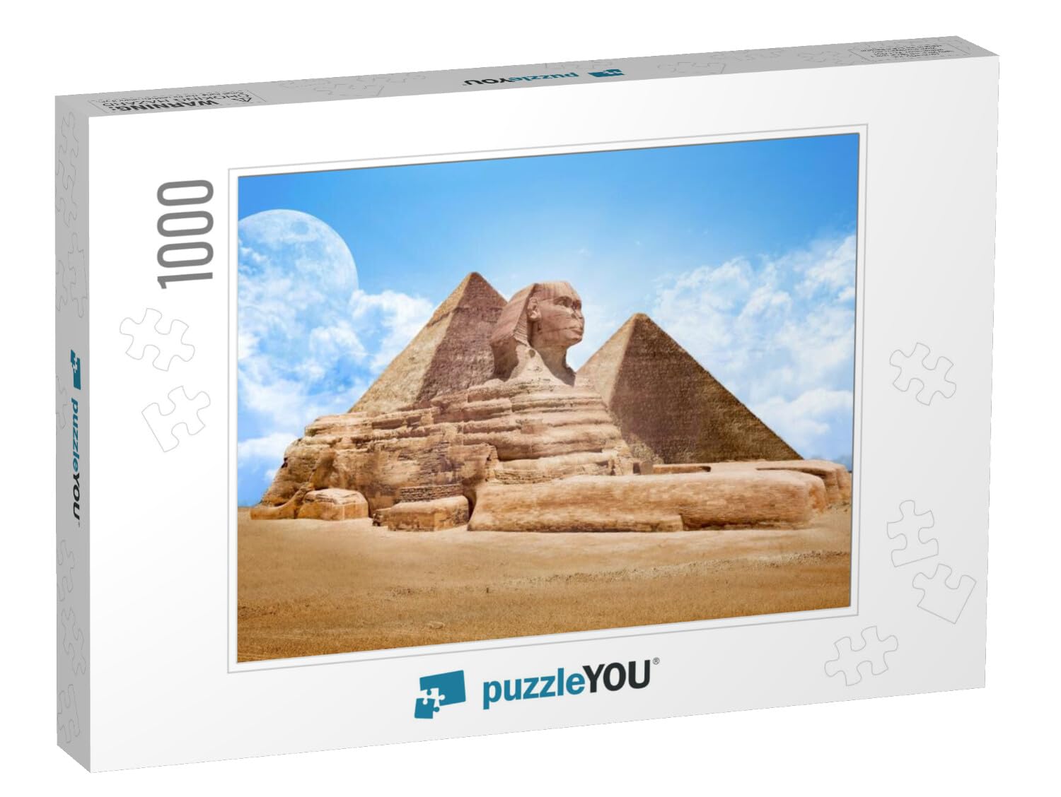 Amazon.com: Pyramids Egypt with Great Sphinx... Jigsaw Puzzle Jigsaw ...