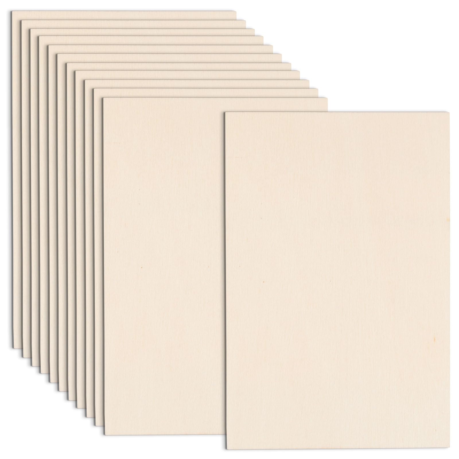 Snapklik.com : AWIZOM 12 Pack Basswood Sheets For Crafts 4 X 6 X 1/16 ...