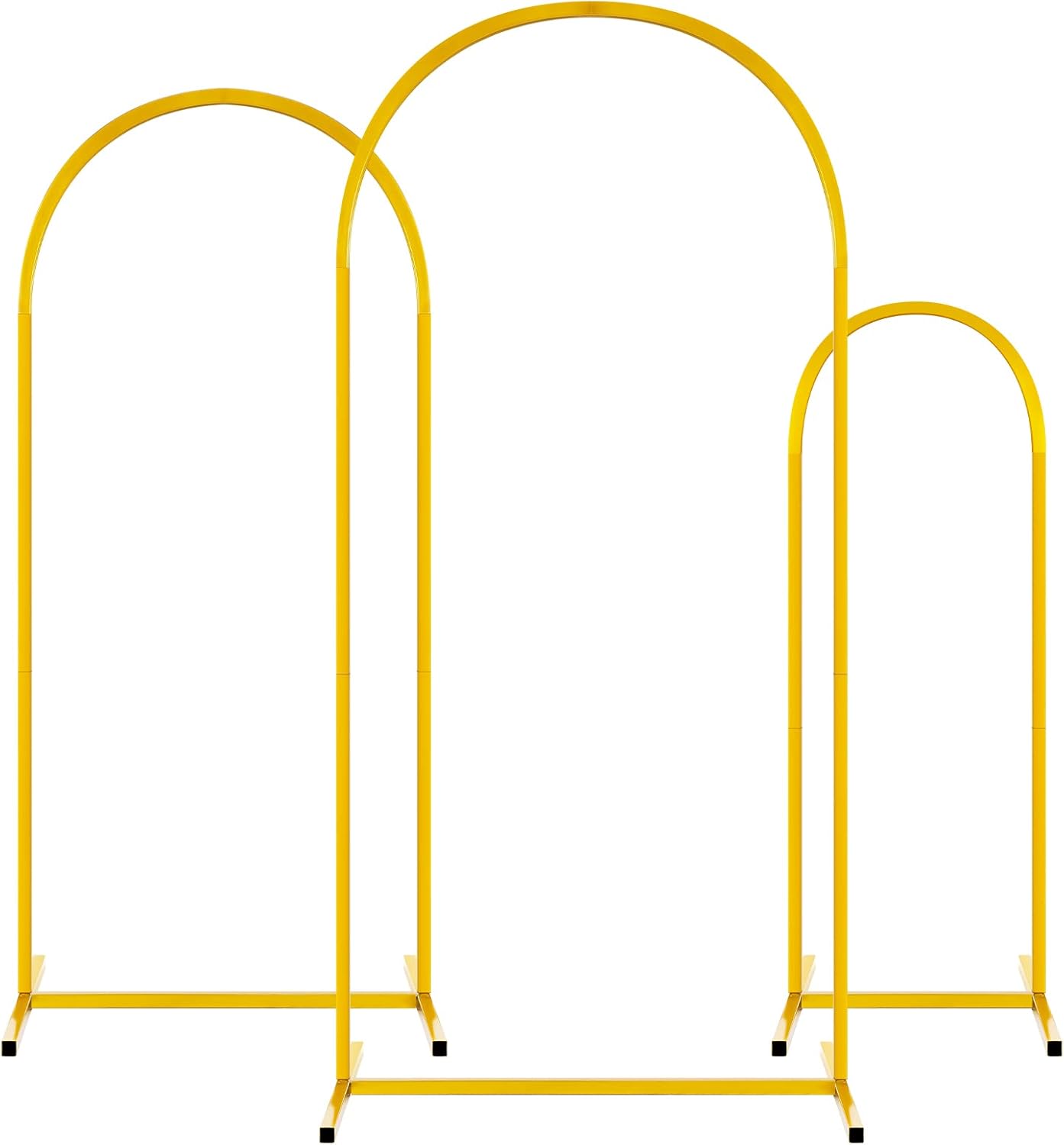 Amazon.com : Amyhill Set of 3 Metal Wedding Arch Arched Backdrop Stand ...