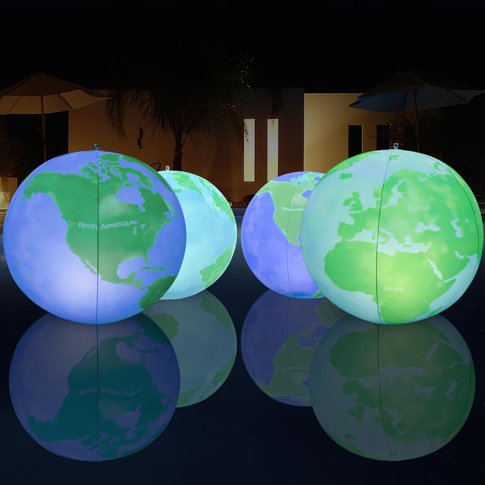 Snapklik.com : Floating Pool Lights,Solar Powered Earth Pool Lights ...