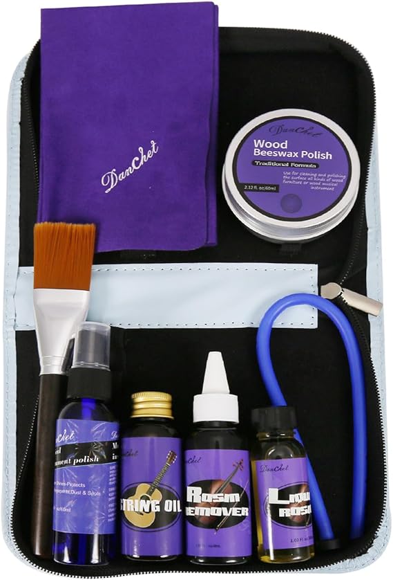 Amazon.com: Danchet Violin Cleaner Care Cleaning Kit,Maintenance Kit ...
