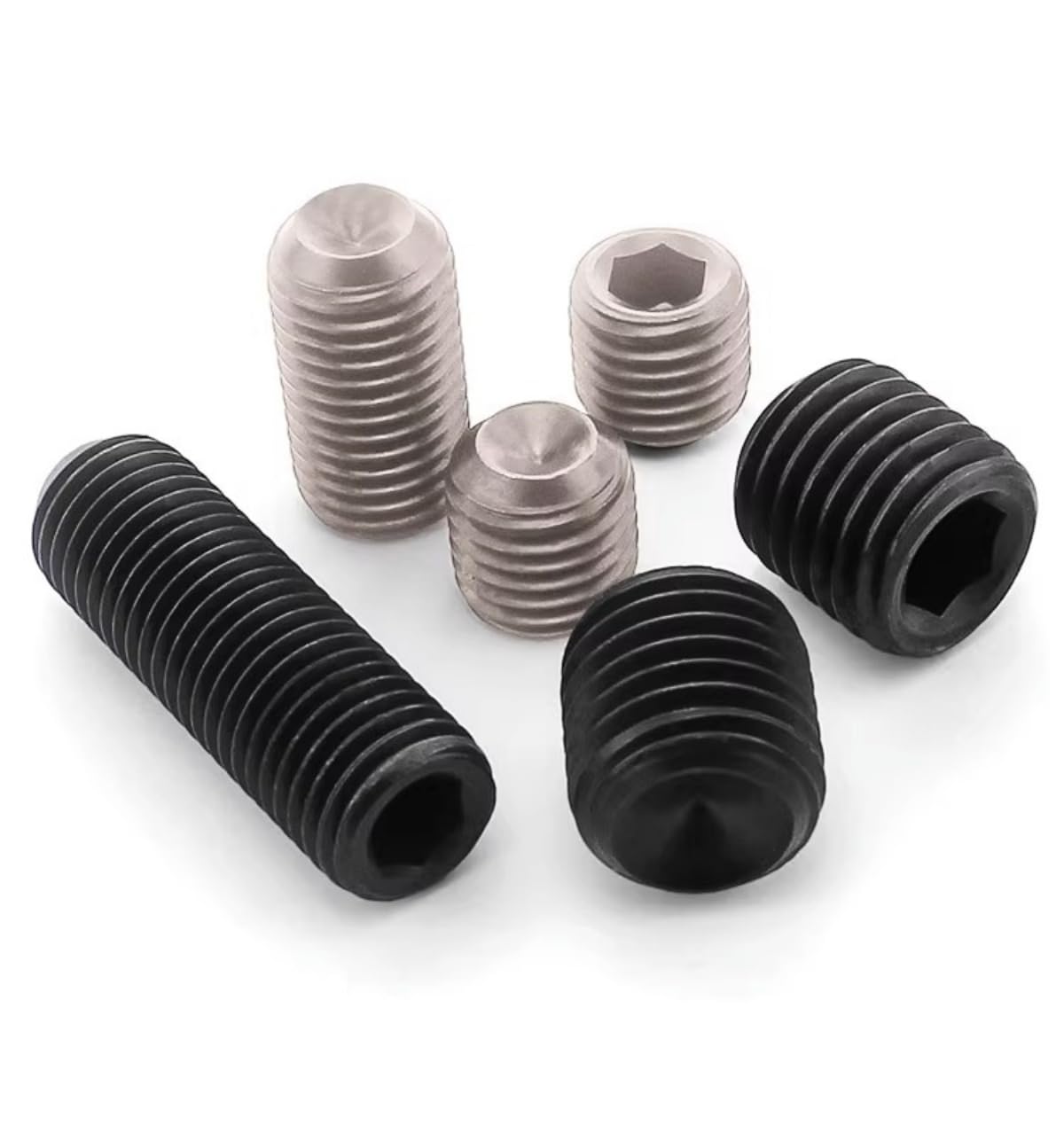 Generic M4x30(50pcs) Concave end Setting Screw,Internal Hex Drive Cup ...