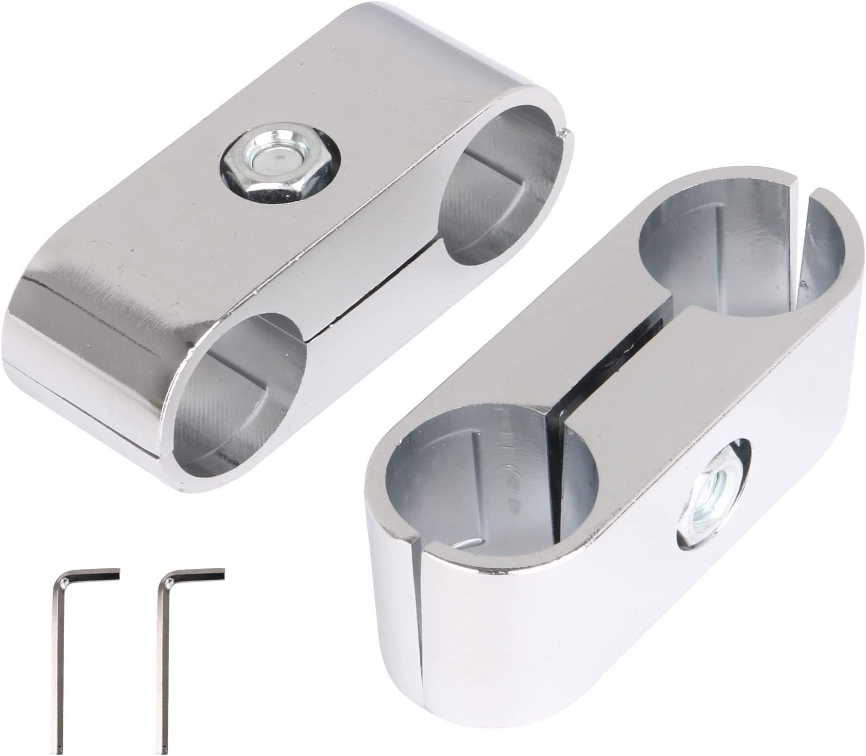 10 PCS Double Port Pipe Clamp for OD 1.1"x1.1" (28mm) Lean Tube ...