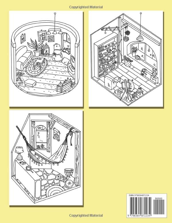 Snapklik.com : Little Room Coloring Book, Unique & Creative Interior ...