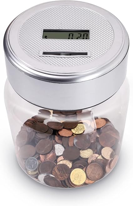 Living Today Digital Coin Bank, Digital Coin Counting Bank with LCD ...