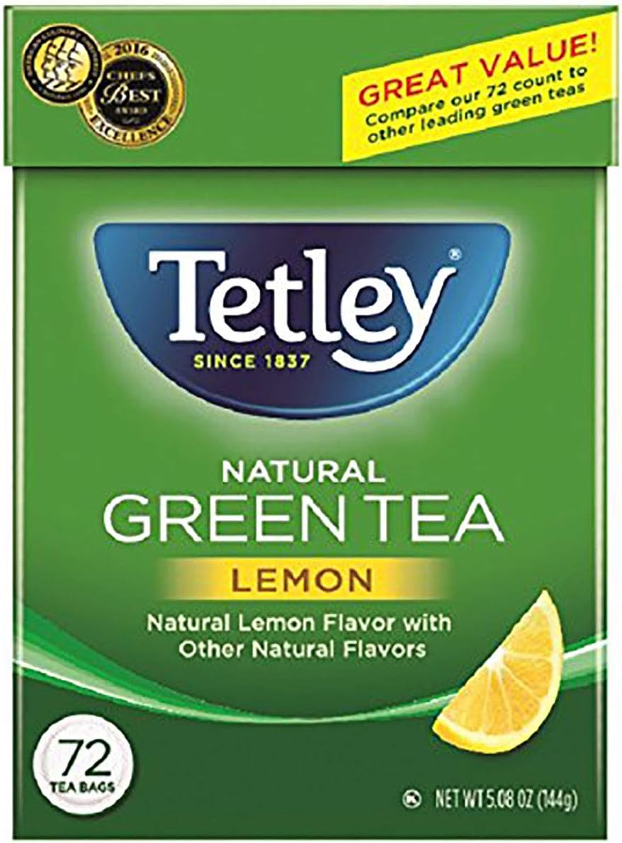 Amazon.com : Tetley Green Tea, 72 Tea Bags | Refreshing, Light Flavor ...