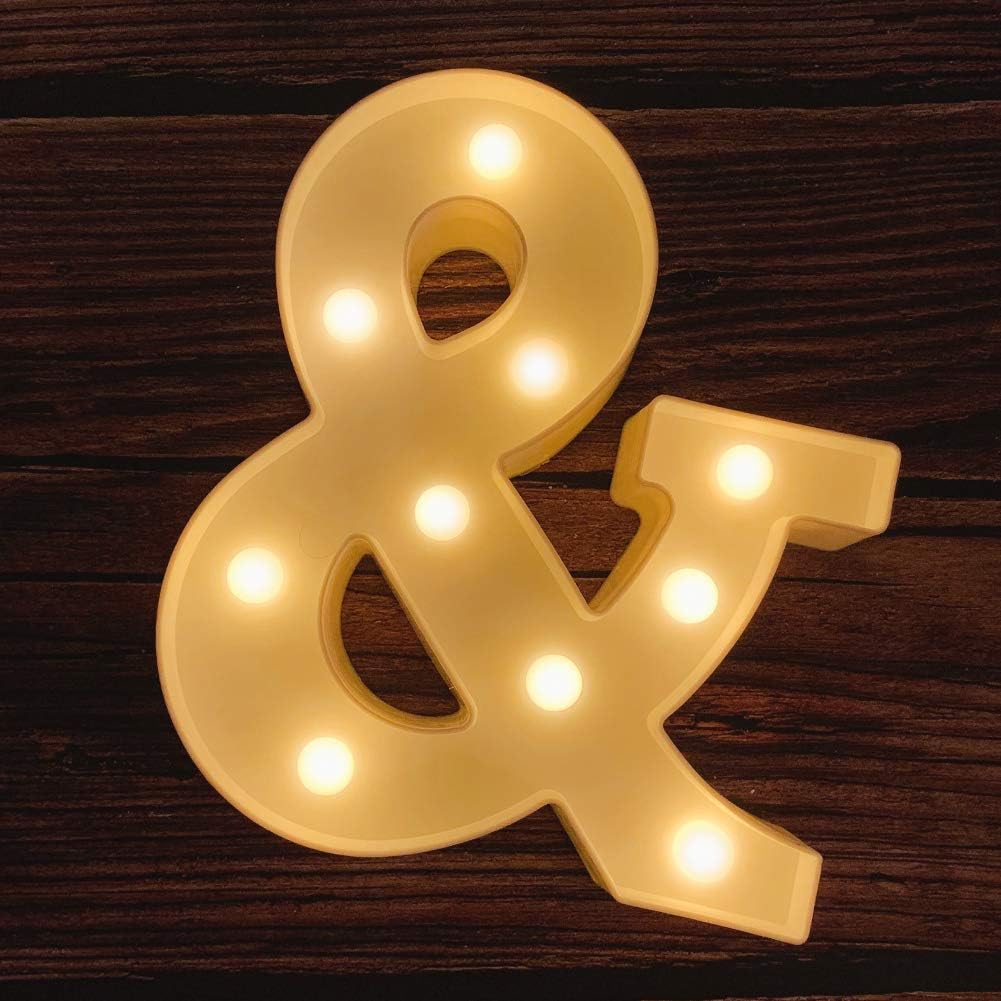 Amazon.com: MUMUXI Marquee Light Up Letters Sign Battery Powered LED ...