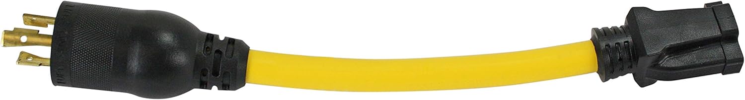 Prime AD100801L 1-Feet 12/3 STOW Twist to U-Ground Adapter, Yellow ...