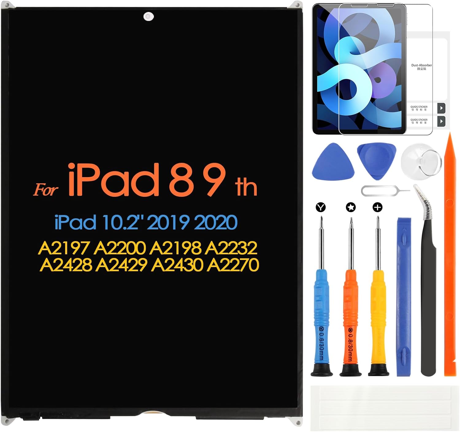 ARSSLY LCD Display for iPad 10.2 2019 7 7th Gen A2197 A2200 A2198 ...