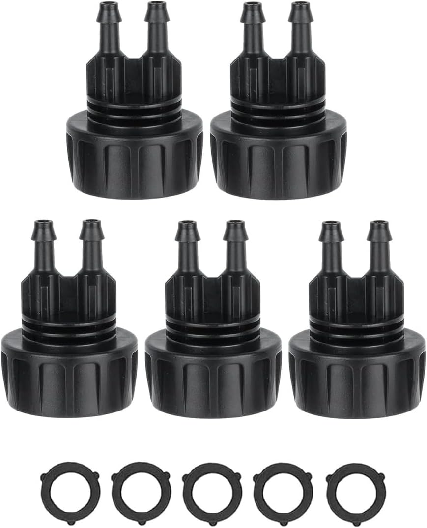 Amazon.com : 8Pcs Drip Irrigation Hose Connectors,1/4 Inch Drip ...