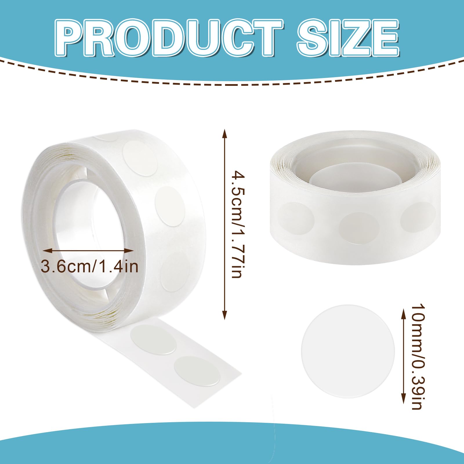 Snapklik.com : Glue Points Dots, 300Pcs Balloon Glue Adhesive Dots ...