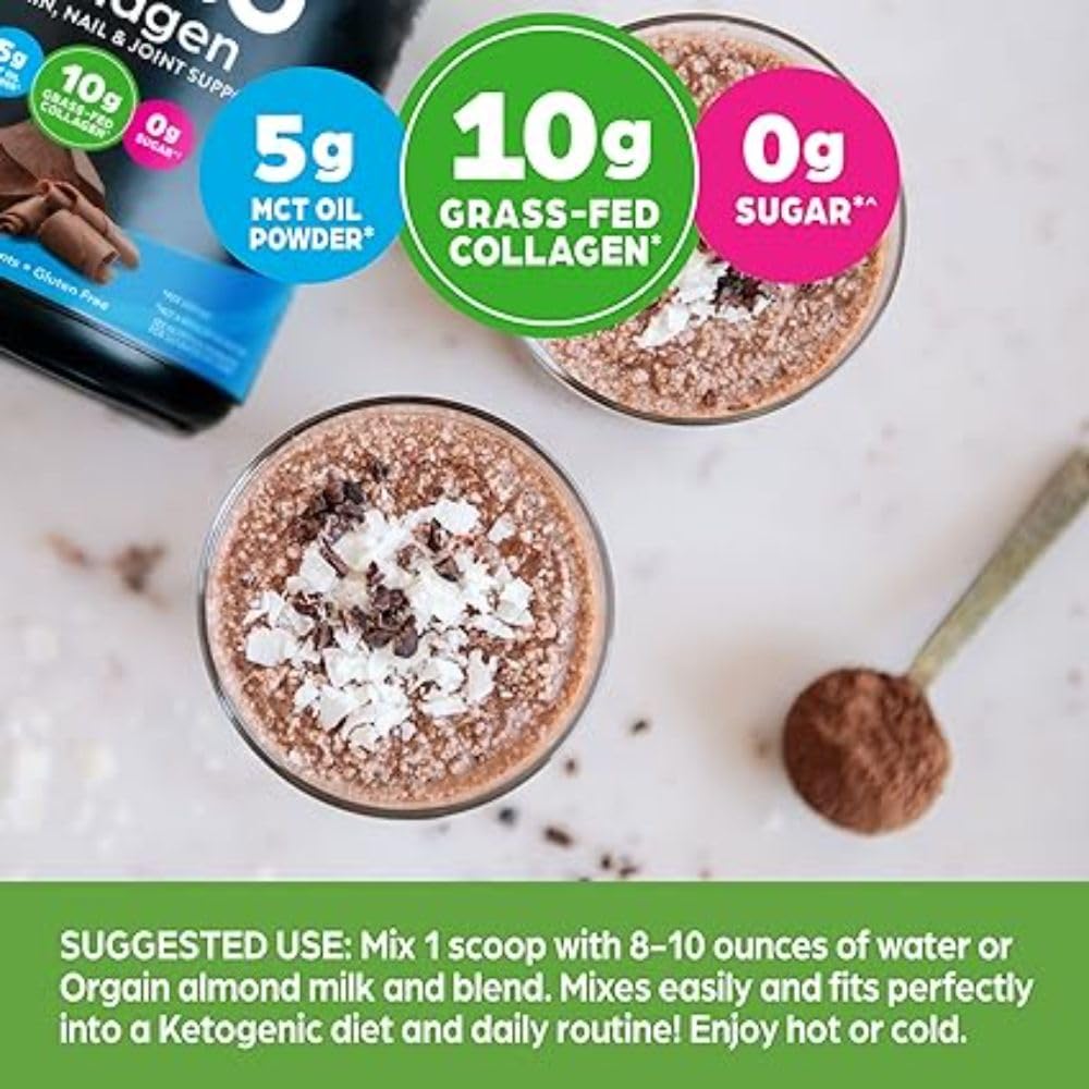 Snapklik.com : Orgain Keto Collagen Protein Powder, Chocolate - 10g ...