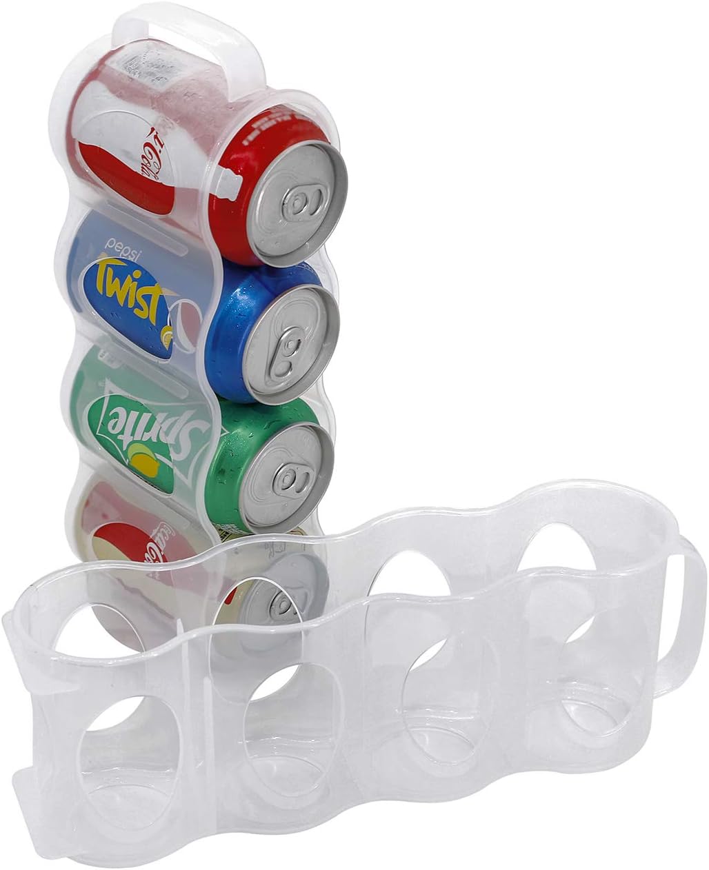 Amazon.com: Portable Soda Can Organizer for Refrigerator, Clear Plastic ...