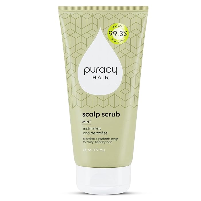 Buy Puracy Scalp Exfoliator and Sea Salt Scalp Scrub, For All Hair and ...