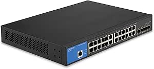 Amazon.com: Linksys LGS328C 24 Port Gigabit Managed Network Switch with ...