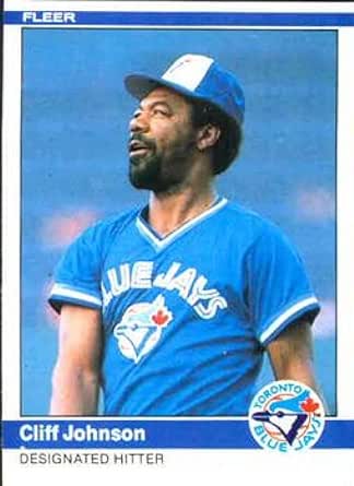 Amazon.com: 1984 Fleer Baseball #159 Cliff Johnson Toronto Blue Jays ...