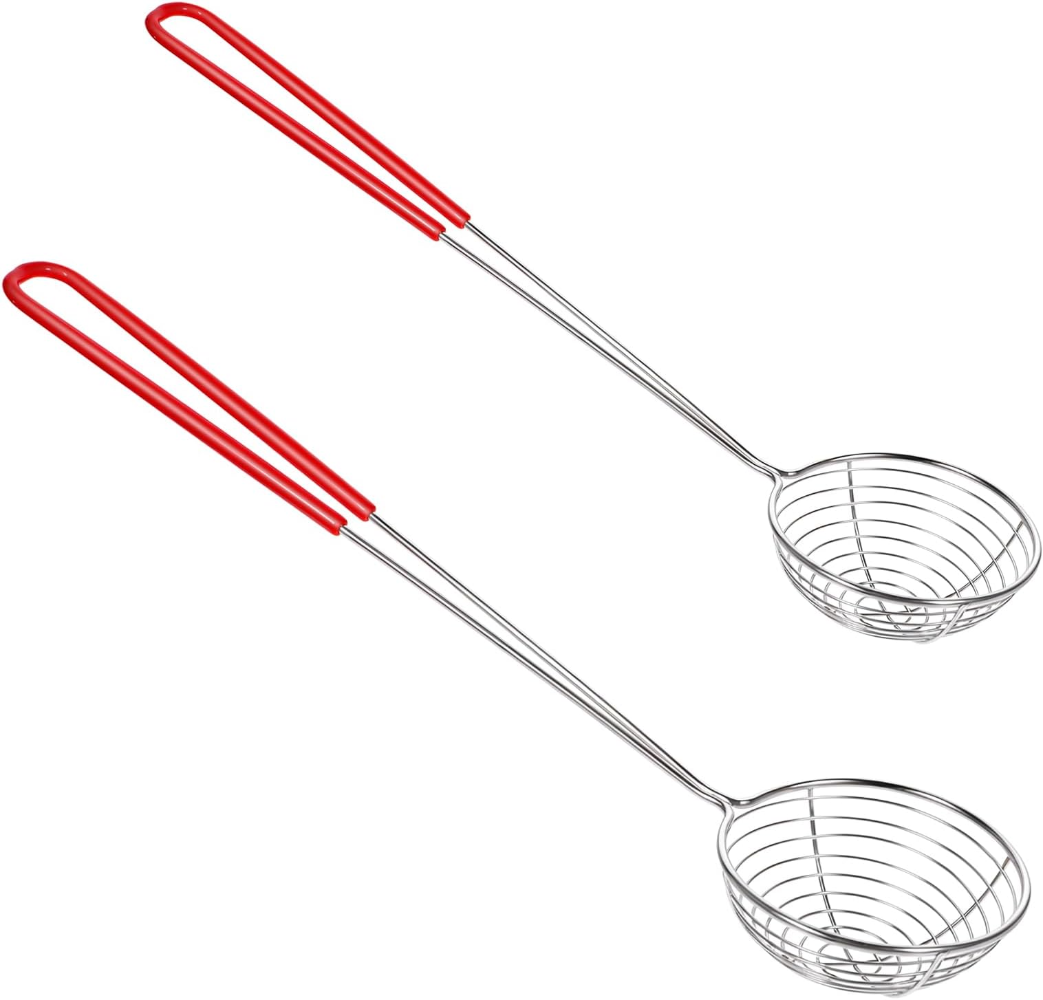 Amazon.com: 2 Sizes Stainless Steel Spider Strainer Spoon Boba Spoons ...