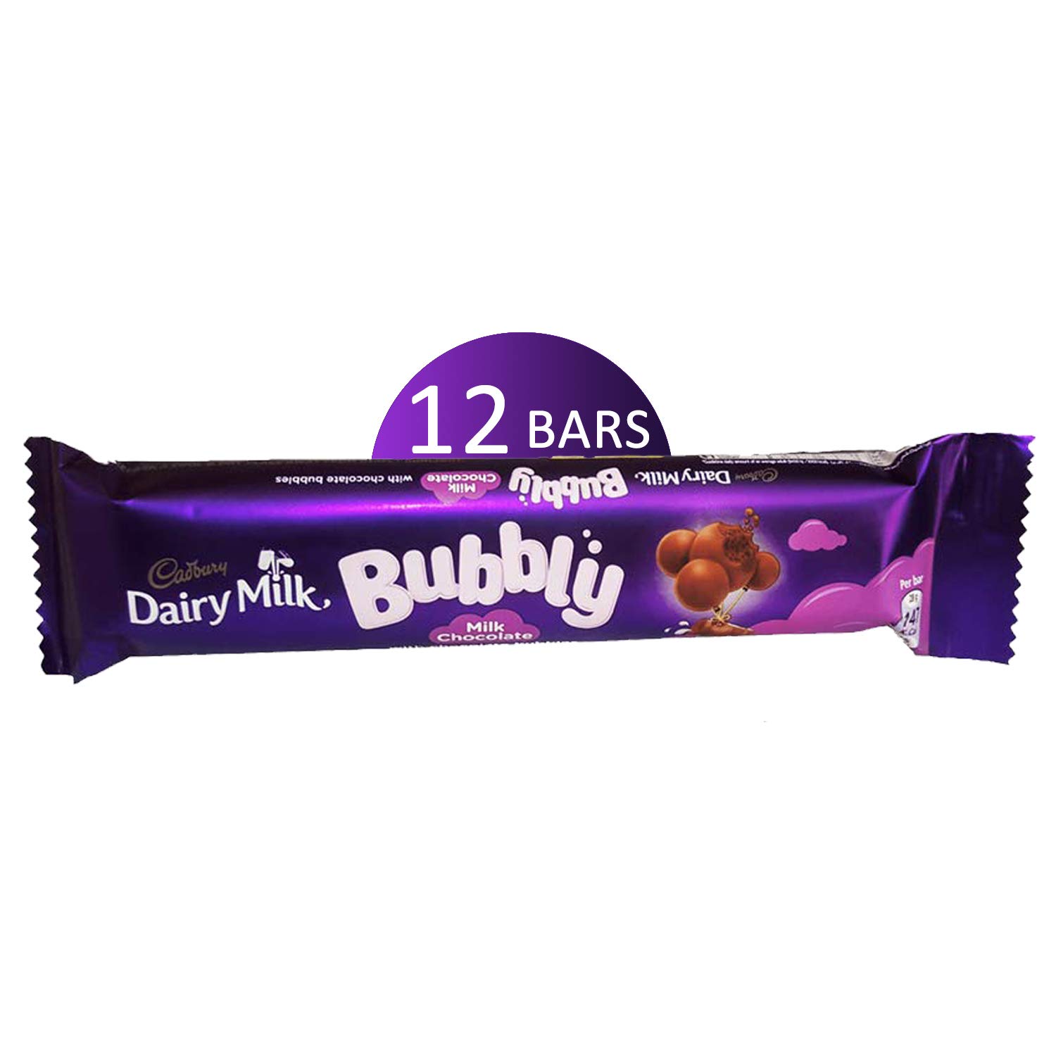 Cadbury Dairy Milk Bubbly Milk Chocolate 12 X 28 G Amazon in cadbury-dairy-milk-bubbly-milk-chocolate-12-x-28-g-amazon-in