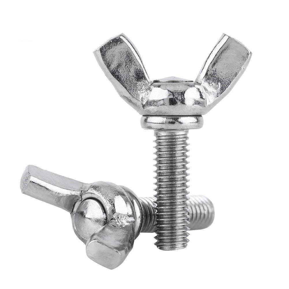 Pack of 5PCS M5 304 Stainless Steel Wing Butterfly Screws Bolts Wing ...