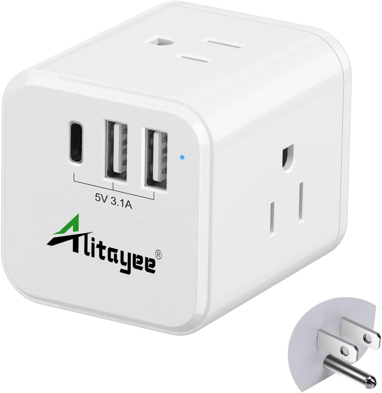 Alitayee USB C Multi Plug Outlet Extender with 3 Nepal | Ubuy