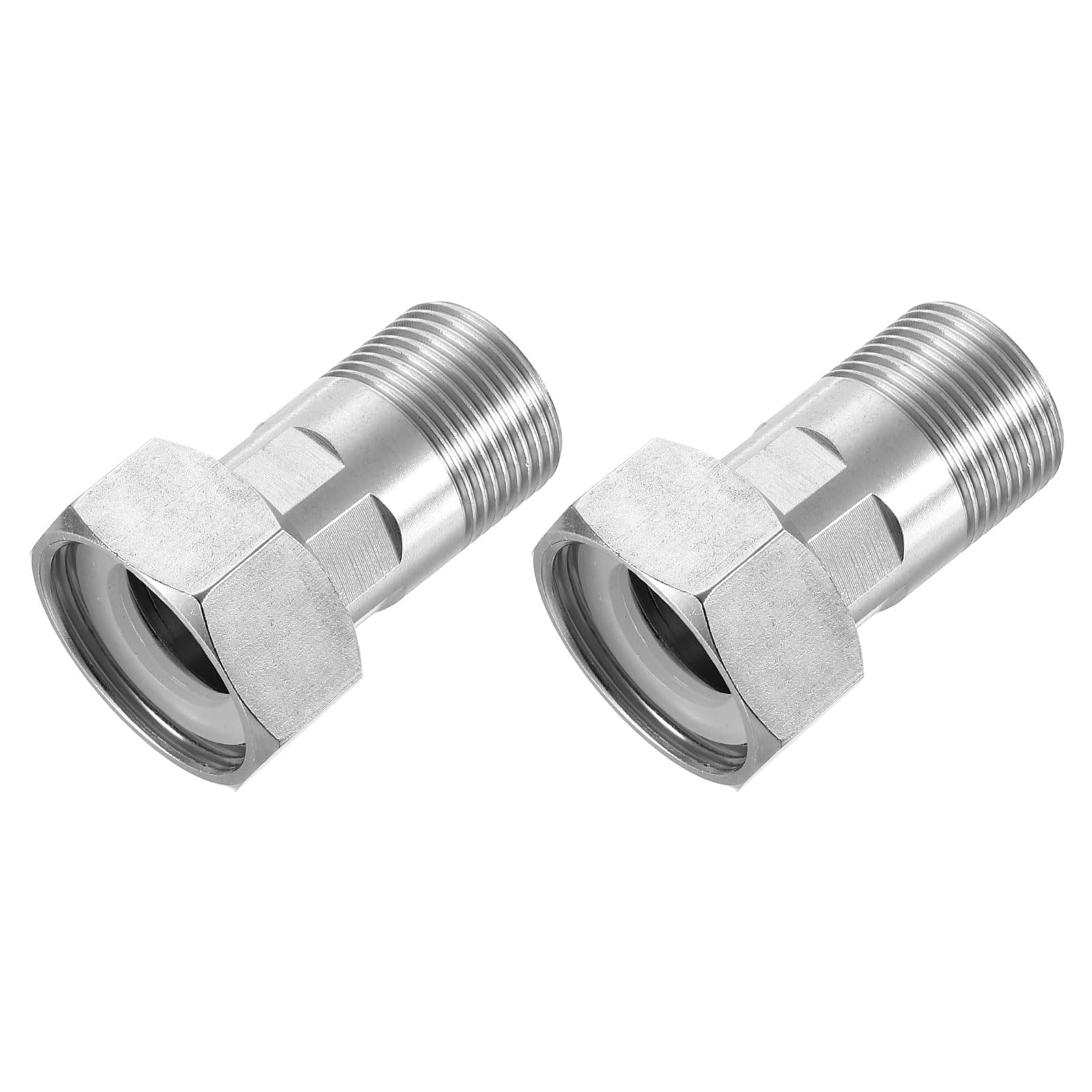 Snapklik.com : Uxcell 2Pcs Stainless Steel Water Meter Pipe Fitting, G3 ...