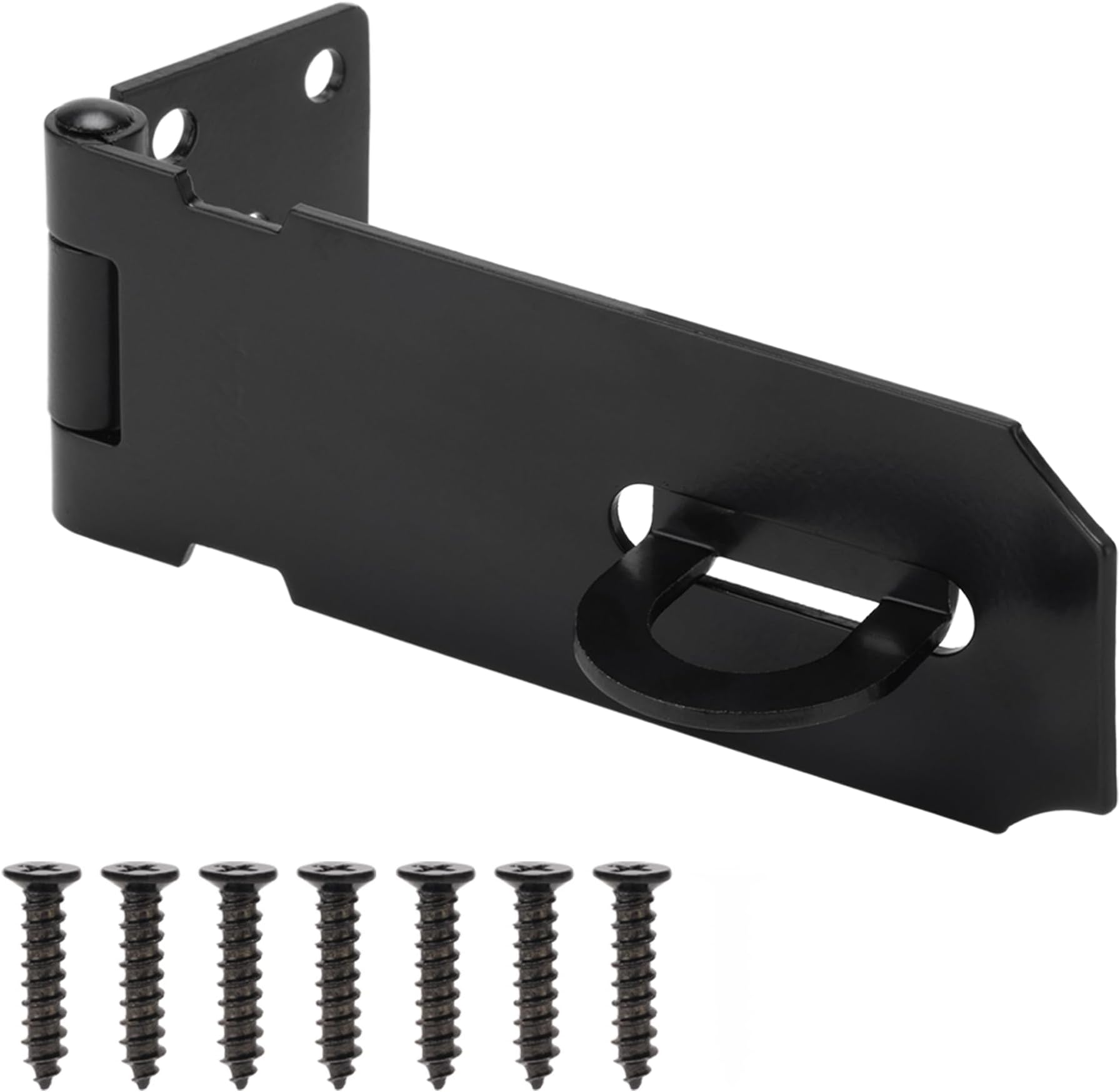 BOODVON Door Lock Hasp Latch, Iron Safety Packlock Clasp Hasp Lock ...
