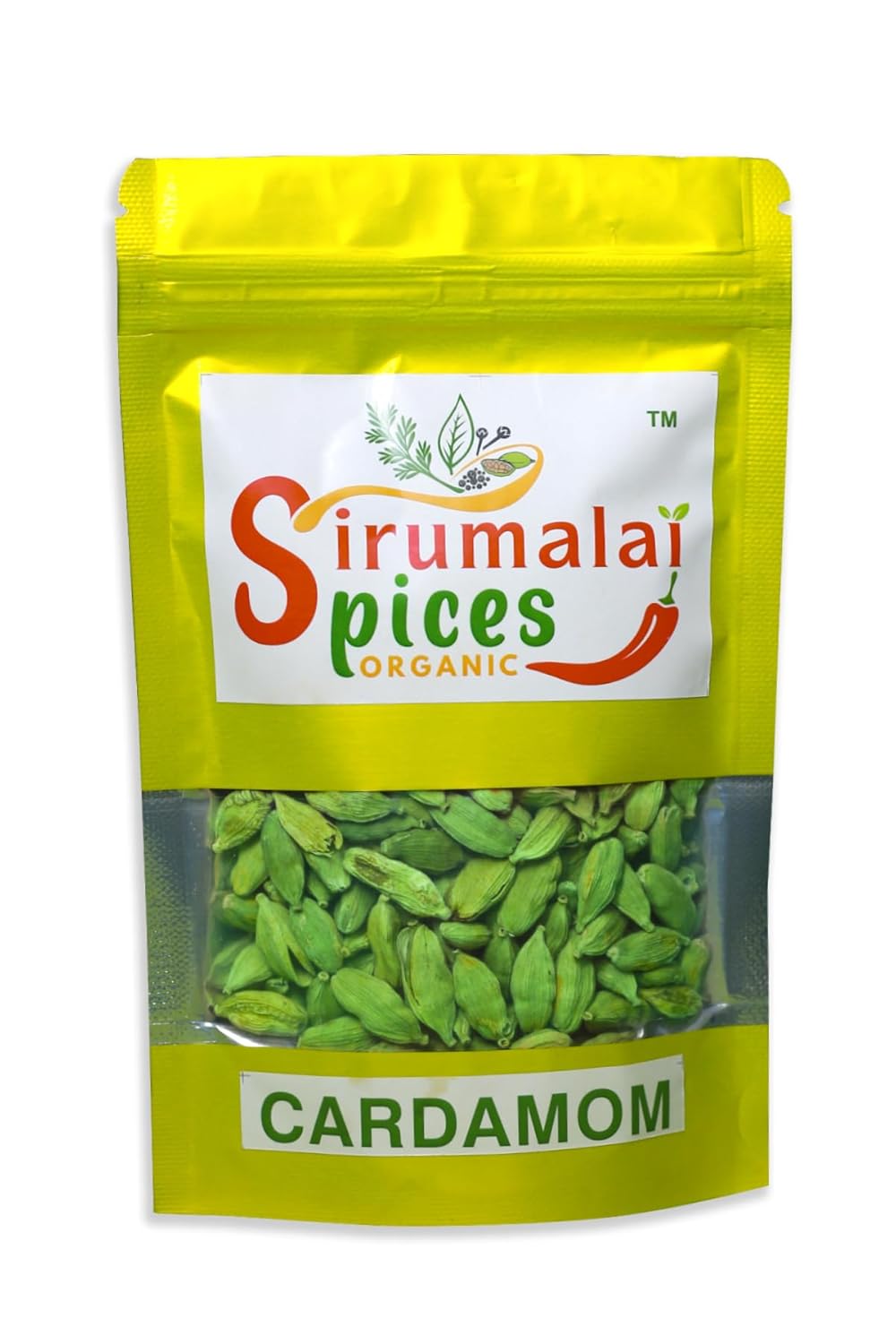 Sirumalai Spices Cardamom (Elaichi)- 100gms Green Cardamom in Superior ...